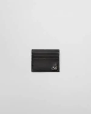 Prada Saffiano Leather Card Holder - Black