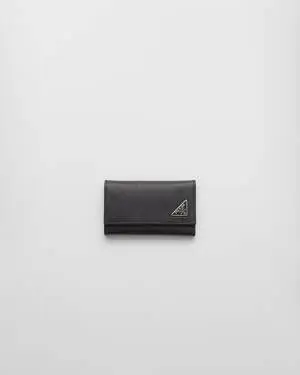 Prada Saffiano Leather Key Case - Black