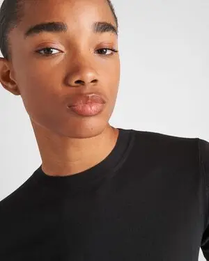 Prada Worsted Wool Crew-neck Sweater