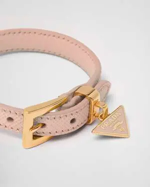 Prada Saffiano Leather Bracelet - Powder Pink