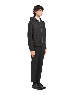 Prada Reversible Nappa And Re-nylon Blouson Jacket - Black