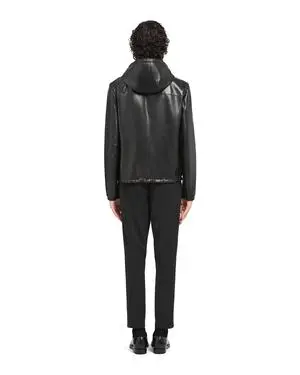 Prada Reversible Nappa And Re-nylon Blouson Jacket - Black