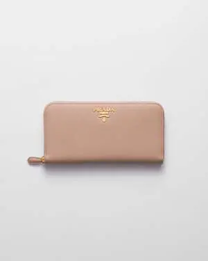 Prada Large Saffiano Leather Wallet - Powder Pink