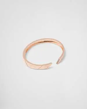 Prada Eternal Gold Bangle Bracelet - Rose Gold