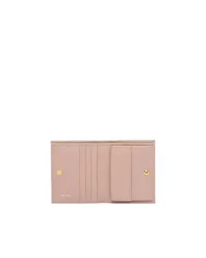 Prada Small Saffiano Leather Wallet - Pink
