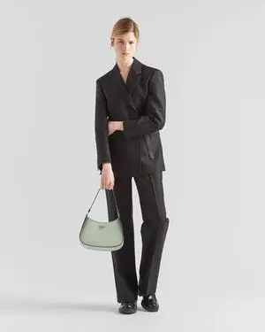 Prada Cleo Brushed Leather Shoulder Bag