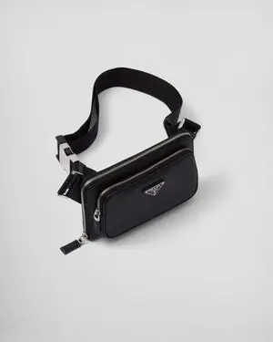 Prada Saffiano Leather Belt Bag - Black