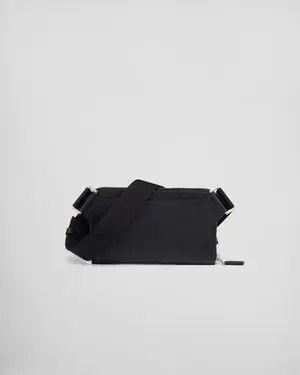 Prada Saffiano Leather Belt Bag - Black