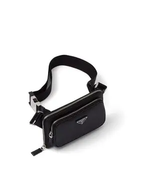 Prada Saffiano Leather Belt Bag - Black