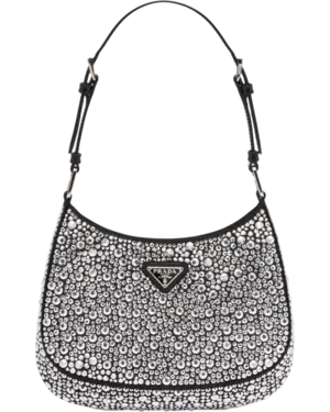 Prada Crystal Satin Bags for Women 