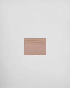 Prada Saffiano Leather Card Holder - Red