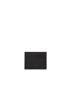 Prada Saffiano Leather Card Holder - Black