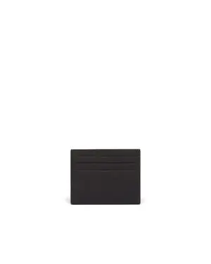 Prada Saffiano Leather Card Holder - Black