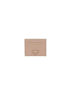 Prada Saffiano Leather Card Holder - Pink