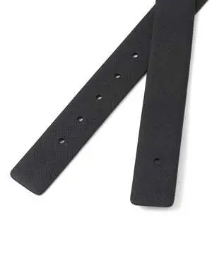 Prada Reversible Saffiano Leather Belt Strap - Black