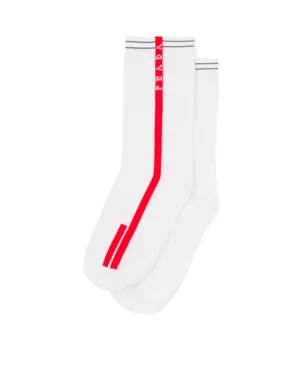 Prada Polyester Crew Socks - White