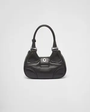 Prada Moon Padded Leather Bag - Black | Editorialist