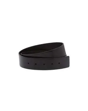 Prada Brushed Leather Belt Strap - Black