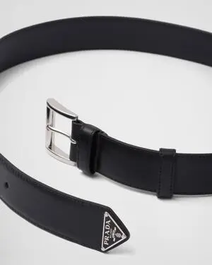 Prada Leather Belt - Black