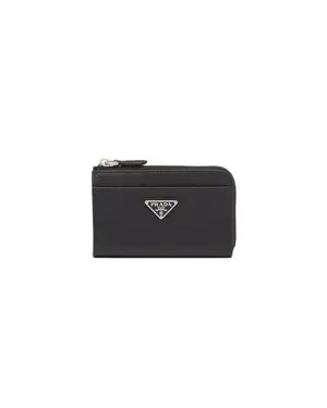 Prada Saffiano Leather Keychain - Black