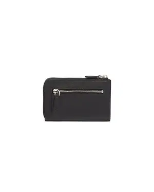 Prada Saffiano Leather Keychain - Black