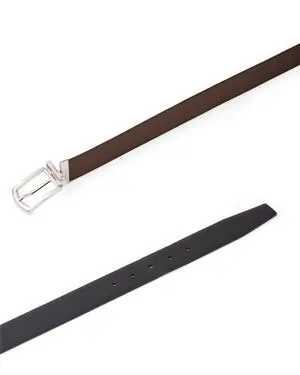 Prada Reversible Saffiano Leather Belt - Black