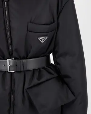 Prada Re-nylon Hooded Down Jacket