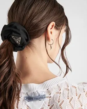 Prada Re-nylon Scrunchie - Black