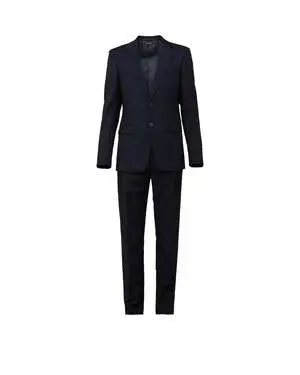 Prada Single Breasted Wool And Mohair Suit - Blue