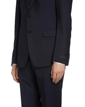 Prada Single Breasted Wool And Mohair Suit - Blue