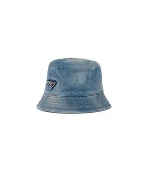 Prada Denim Bucket Hat - Blue