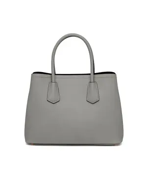 Prada Saffiano Leather Double Bag - Grey