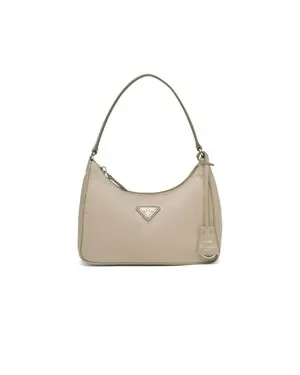 Prada Re-edition 2005 Re-nylon And Saffiano Mini Bag - Neutral