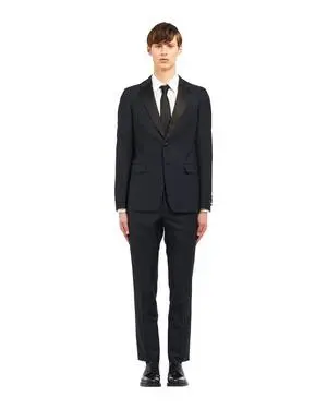 Prada Singled-breasted Two-button Wool Mohair Tuxedo - Blue