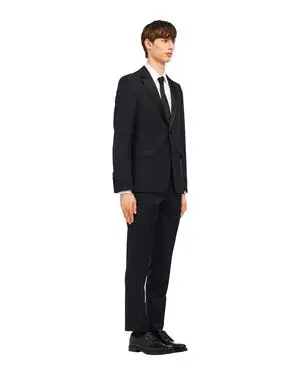 Prada Singled-breasted Two-button Wool Mohair Tuxedo - Blue