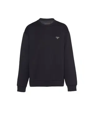 Prada Technical Cotton Sweatshirt - Black