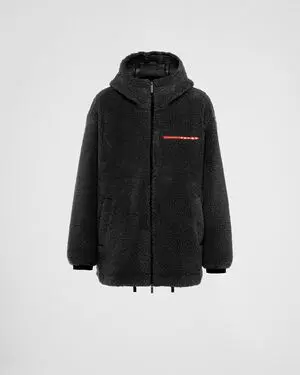 Prada Recycled Fleece Hooded Jacket