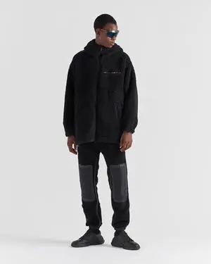 Prada Recycled Fleece Hooded Jacket