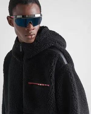 Prada Recycled Fleece Hooded Jacket