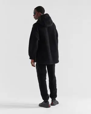 Prada Recycled Fleece Hooded Jacket