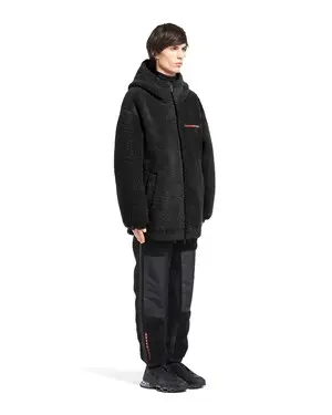 Prada Recycled Fleece Hooded Jacket