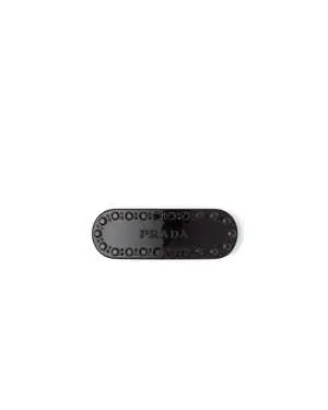 Prada Plex Hair Clip - Black