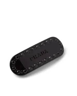 Prada Plex Hair Clip - Black