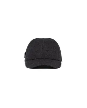 Prada Felt Baseball Cap - Grey