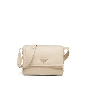 Prada Small Padded Re-nylon Shoulder Bag - Neutral