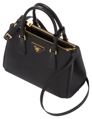 Prada Galleria Small Saffiano Leather Bag - Black