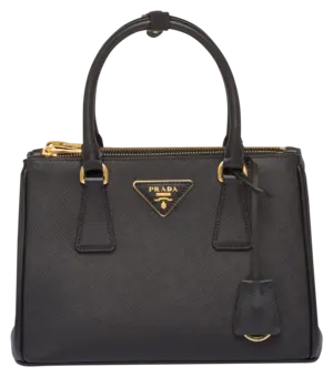 Prada Galleria Small Saffiano Leather Bag - Black