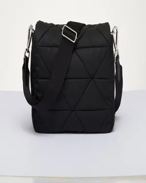 Prada Padded Re-nylon Shoulder Bag - Black