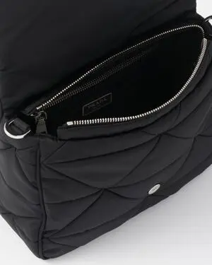 Prada Padded Re-nylon Shoulder Bag - Black