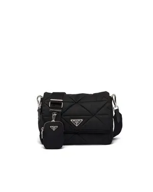 Prada Padded Re-nylon Shoulder Bag With Logo Detail